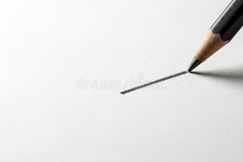 Pencil Draws Line White Background Space Text Stock Photos - Free ...