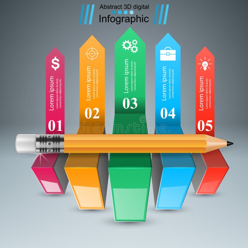 Pencil, Education Icon. Business Infographic. Stock Vector ...