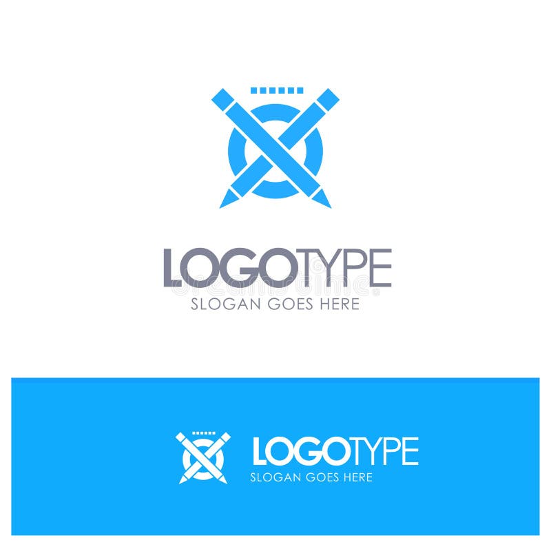 Pencil, Education, Pen, Line Blue Logo Vector Stock Vector ...