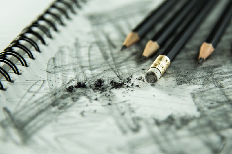 Pencil eraser stock photo. Image of editing, erase, drawing - 100277058