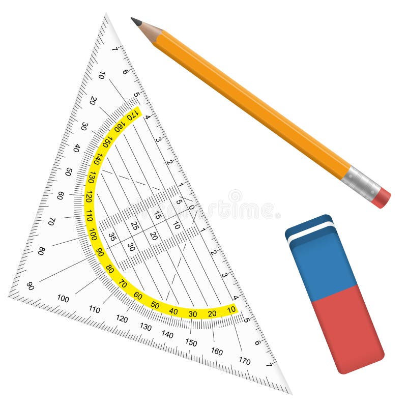 Protractor stock vector. Illustration of ruler, measuring - 41265451