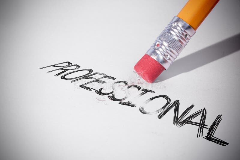 Pencil Erasing The Word Professional Stock Photo - Image of view, page ...
