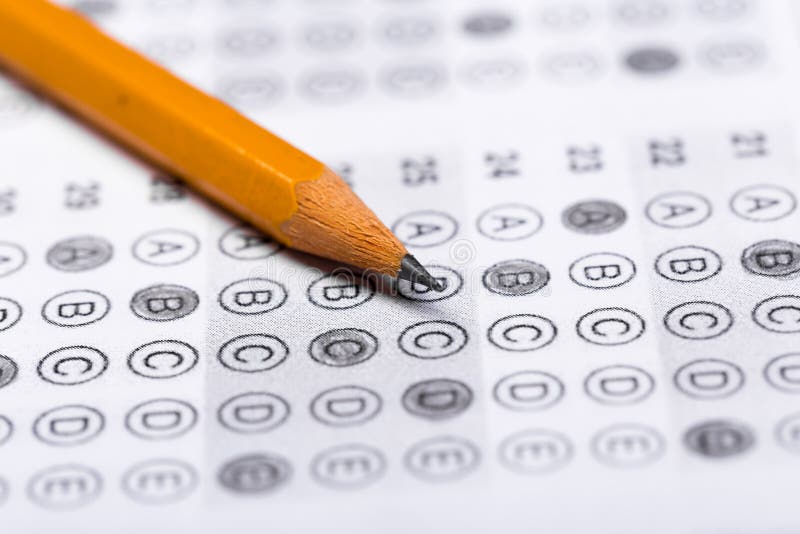 Fill in the Answer Sheet in the Exam with a Pencil Stock Image - Image ...