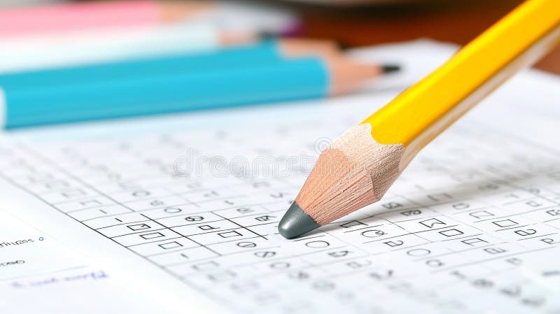 Pencil Filling Answer Sheet Close-up Composition, Test, Exam, Education ...