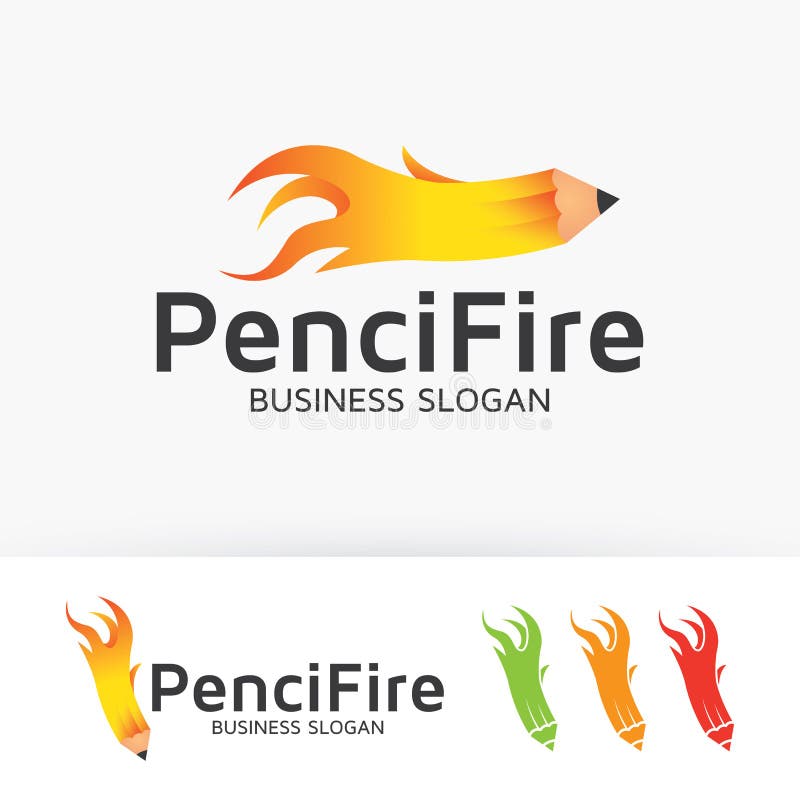 Pencil is on fire vector stock vector. Illustration of school - 72019125