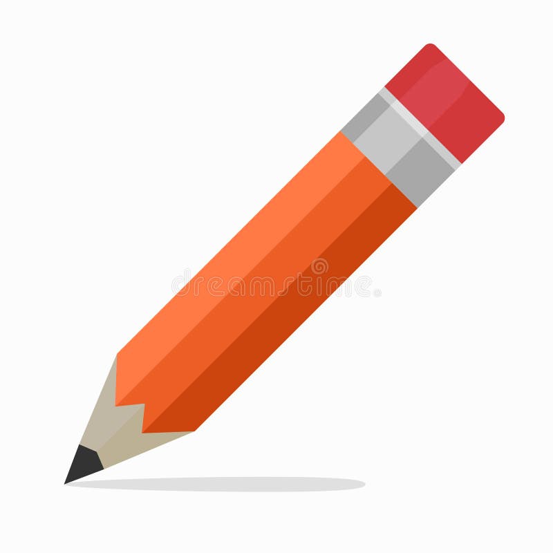 Pencil Flat Design Vector Icon, School Education Stock Vector ...