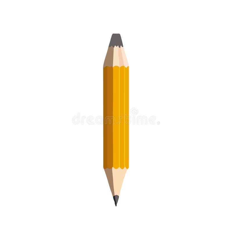 Pencil Flat Design Vector Illustration Stock Vector - Illustration of ...