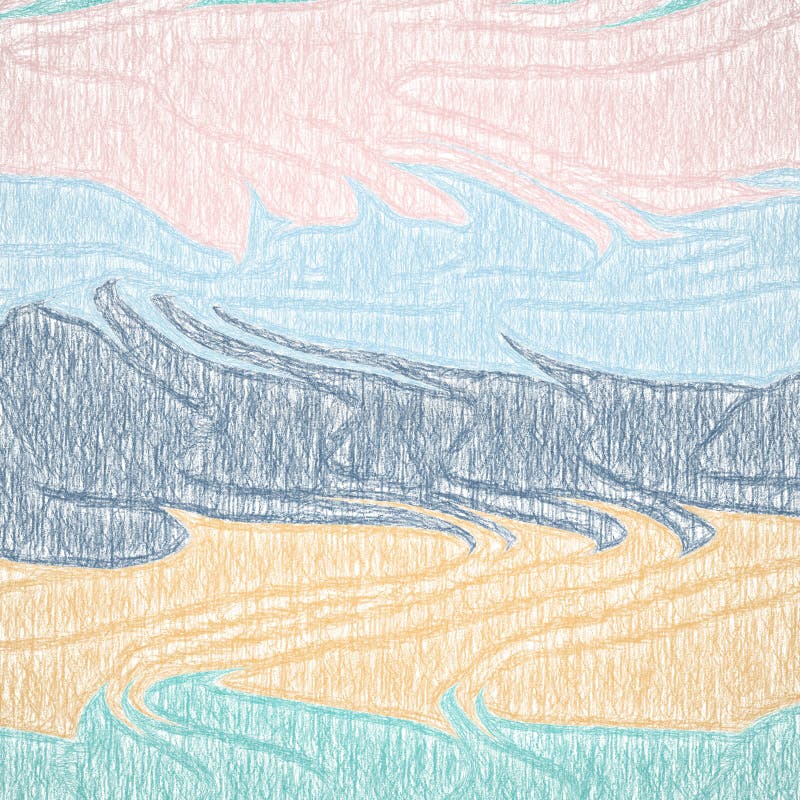 Pencil Fluid Abstract Elements. Dynamic Lines. Template for the Design ...