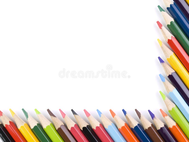 Red Pencil with Border stock photo. Image of pencil, copyspace - 18569544
