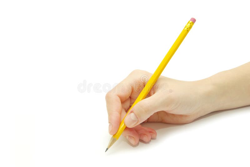 Pencil in hand stock image. Image of drawing, inspiration - 16409609