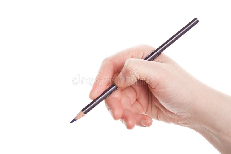 Pencil in hand stock image. Image of finger, close, design - 23481843