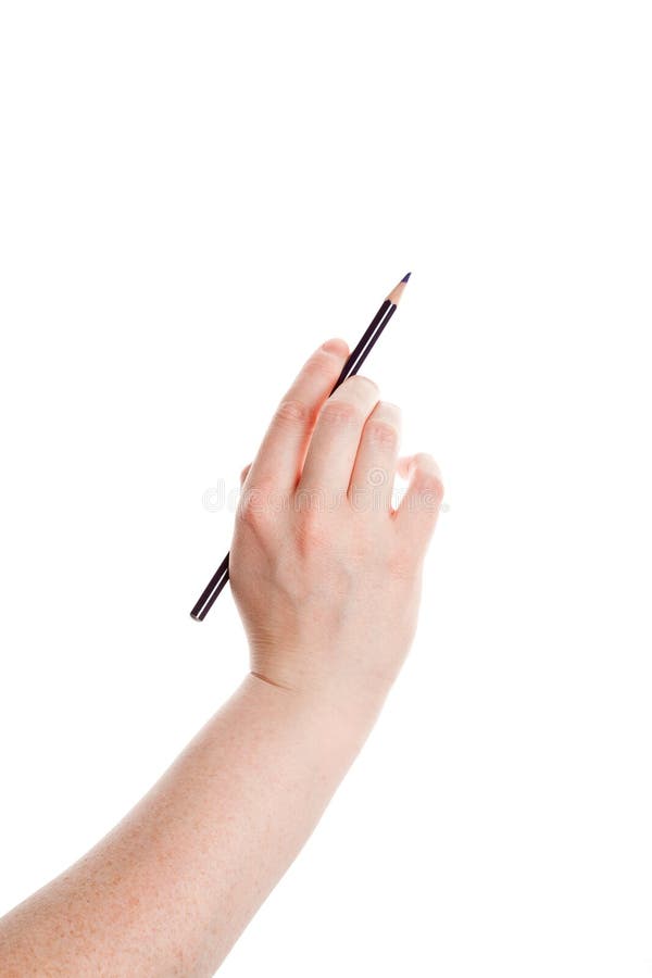 Pencil in hand stock image. Image of sketch, note, drawing - 23631067