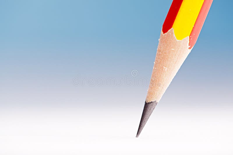 Pencil Head Close Up stock image. Image of office, pointed - 23839903