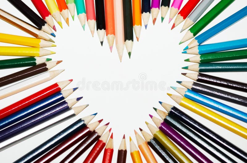 Pencil heart stock photo. Image of love, sketch, expression - 1038990