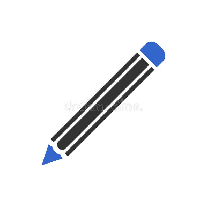 Pencil icon design stock vector. Illustration of line - 224437696