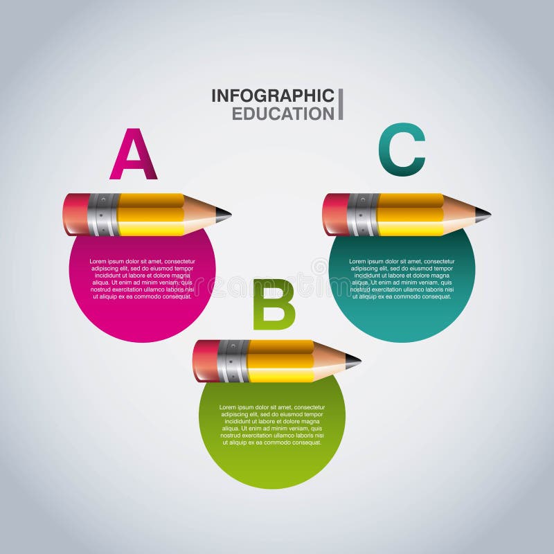 Pencil Icon. Infographic Education Design. Vector Graphic Stock Vector ...