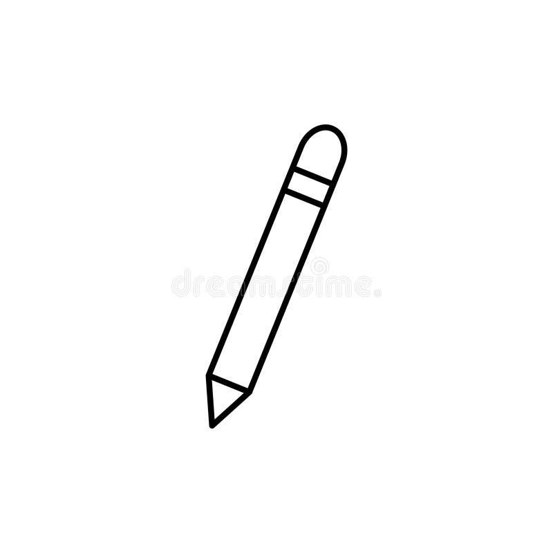 Pencil Icon Set. Creative Crayons Vector Symbol. Writer Pencil Tool ...