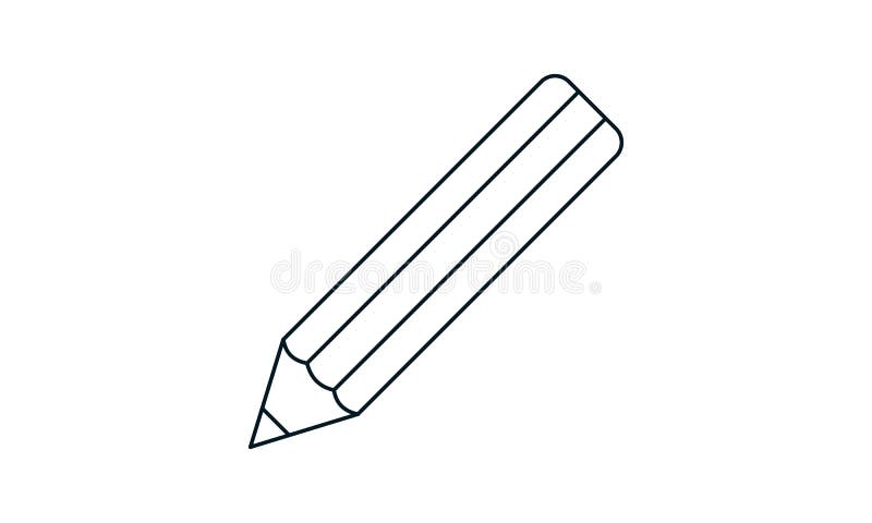 Pencil Vector Icon Flat Style Graphical Symbol. Stock Vector ... Pencil Vector Icon Flat Style Graphical Symbol. Stock Vector ...