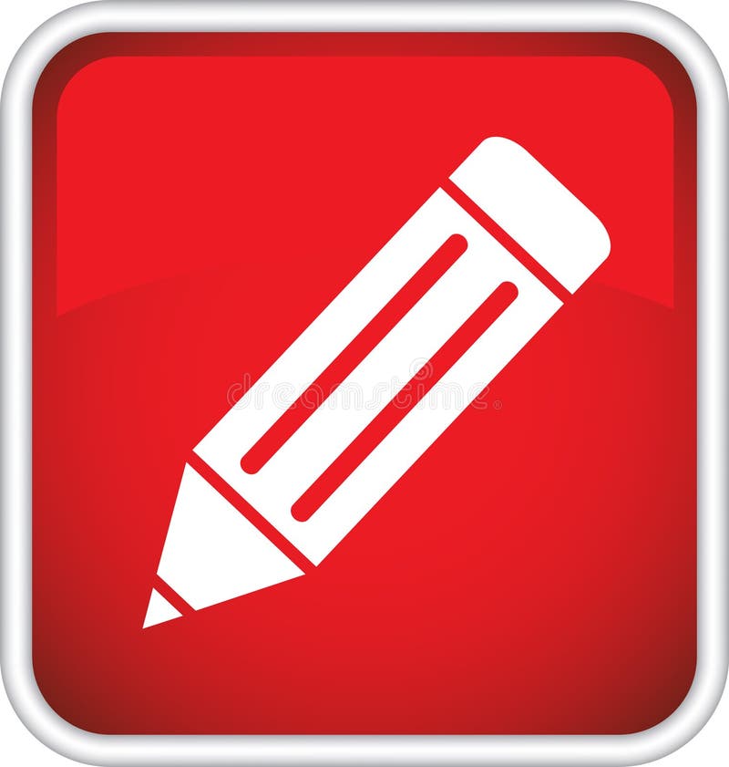 Pencil icon. stock illustration. Illustration of sign - 31811453