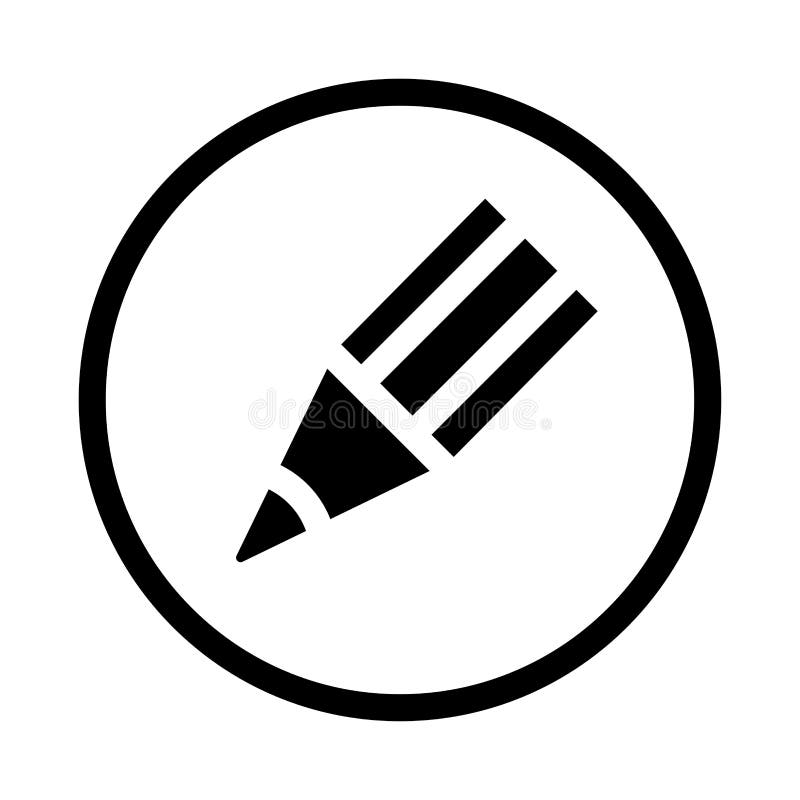 Pencil Icon stock illustration. Illustration of design - 23871141