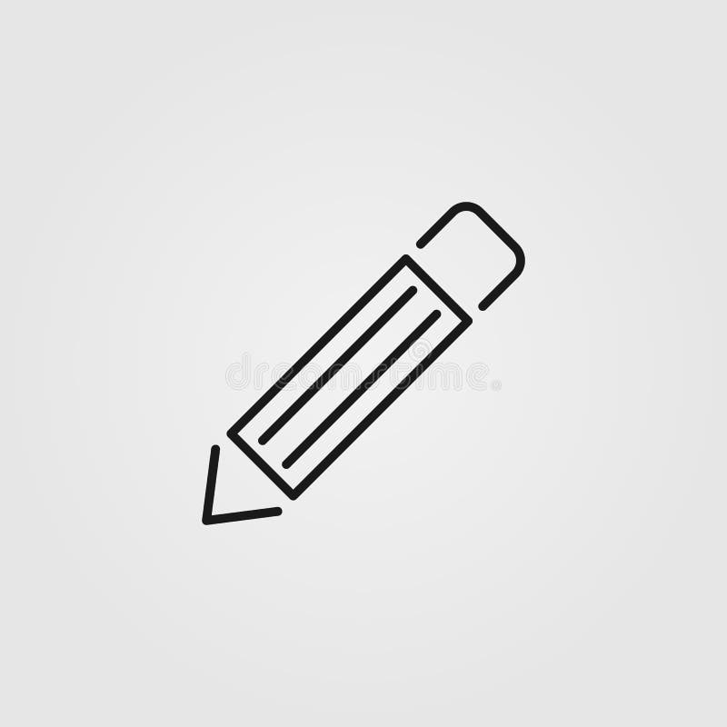 Pencil Icon - Vector Illustration for Web, App UI Design Stock Vector ...