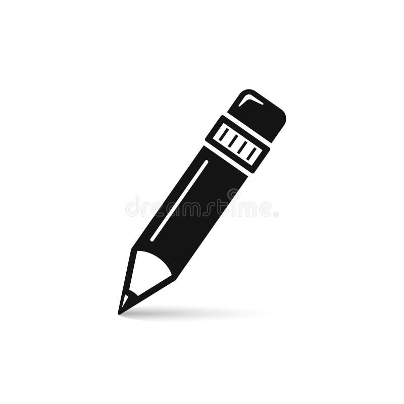 Pencil Outline Icon. Vector Isolated Simple Line Pencil Symbol Stock ...