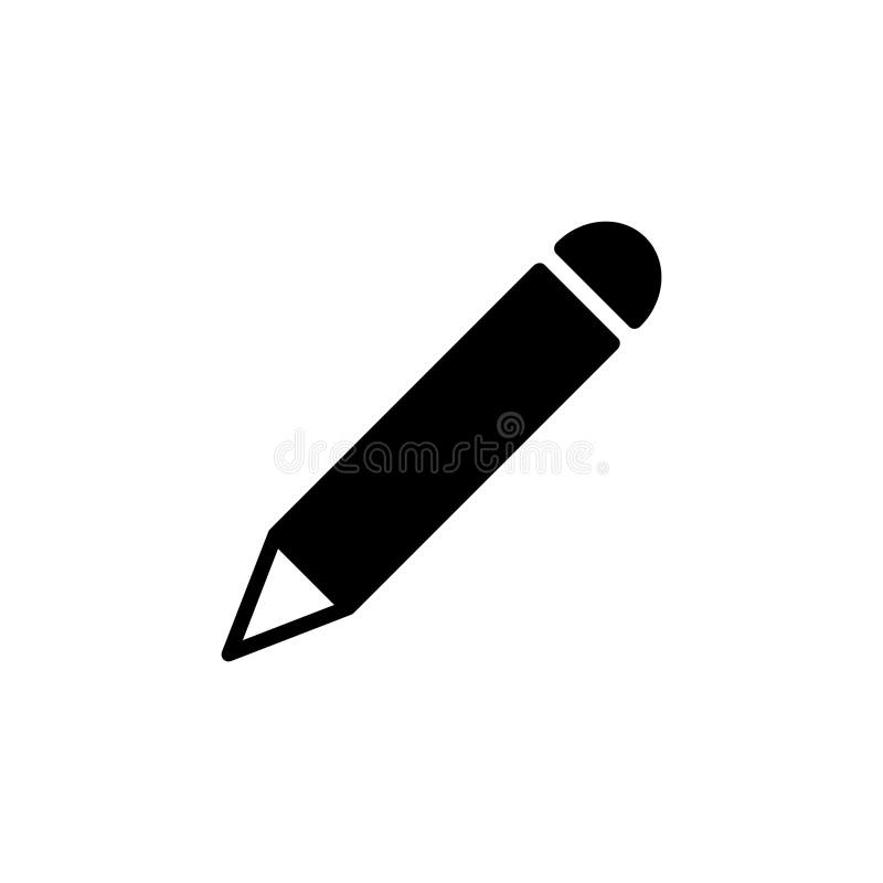 Pencil Icon . Pen Symbol. Edit Icon Vector Stock Vector - Illustration ...