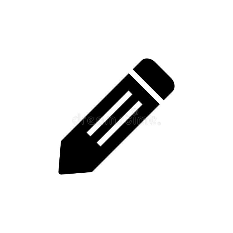 Pencil Icon . Pen Symbol. Edit Icon Vector Stock Vector - Illustration ...