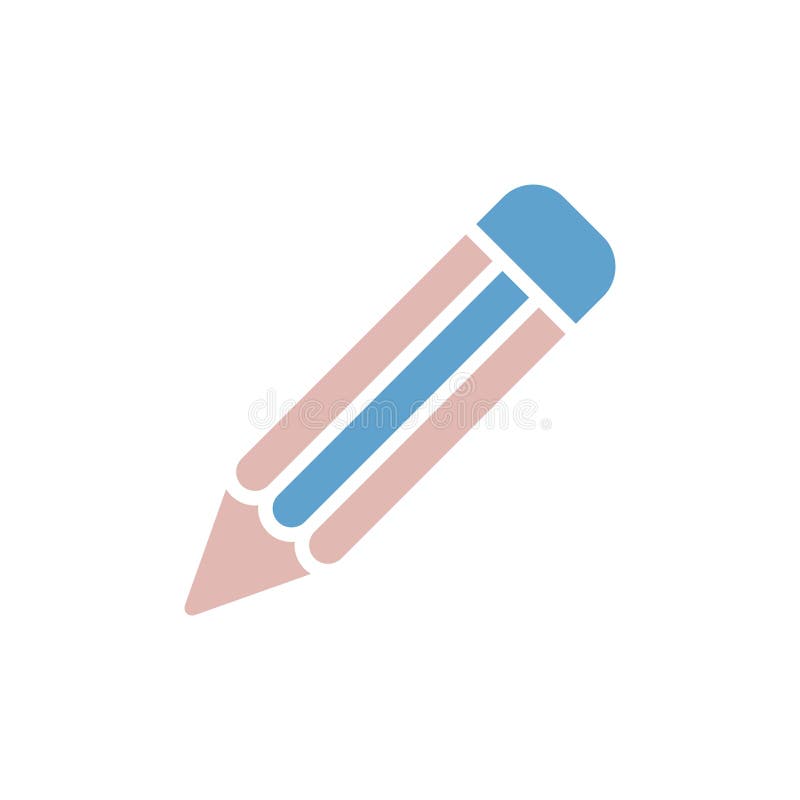Trendy Colored Pencil Icon Vector Template Illustration Trendy Design ...