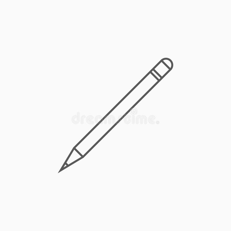 Pencil Icon, Write Vector, Stationary, Write, Pen, Draw Stock Vector ...