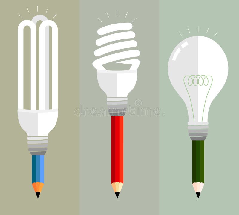 Pencil idea stock vector. Illustration of study, learn - 57559712