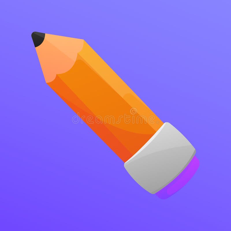 Pencil Illustration Icon Vector. Pencil Game Icon Illustration Stock ...