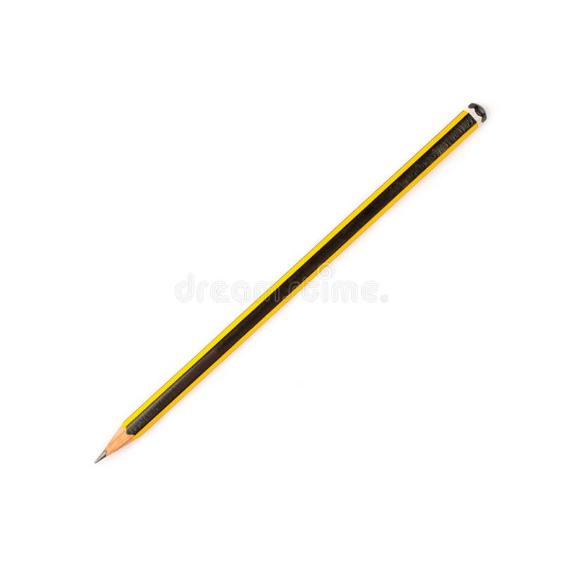 Pencil, Isolated on White Background Stock Image - Image of lead, study ...