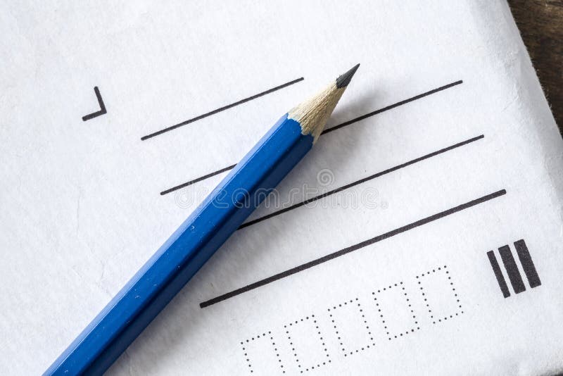 Pencil and letter stock image. Image of information, communication ...