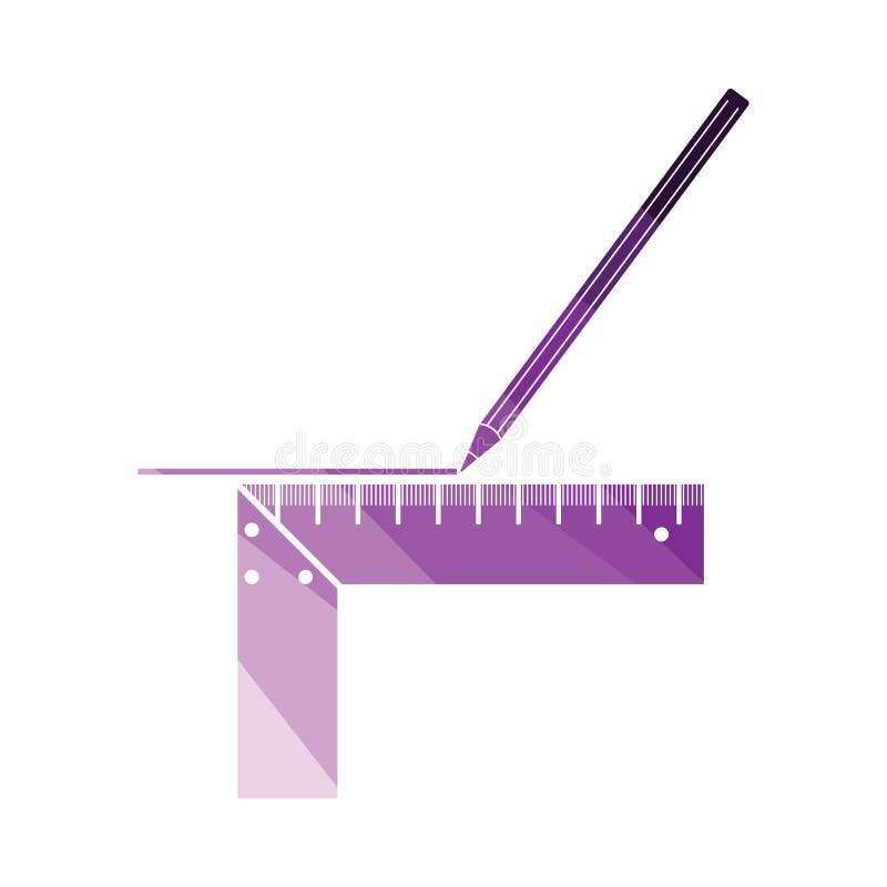 Pencil Drawing Straight Line Ruler Stock Illustrations – 120 Pencil ...