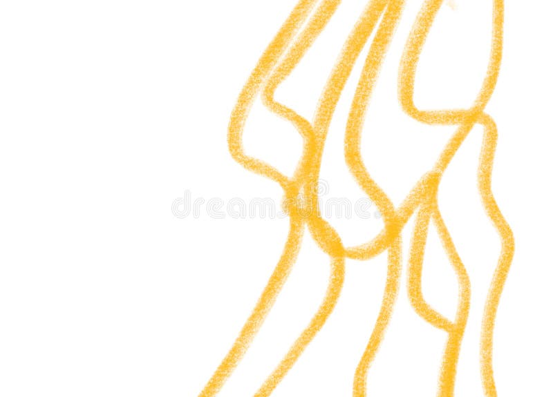 Pencil Line Scribble Doodle in Yellow Orange Red Tangle Busy Concept ...