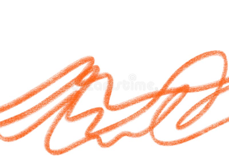 Pencil Line Scribble Doodle in Yellow Orange Red Tangle Busy Concept ...