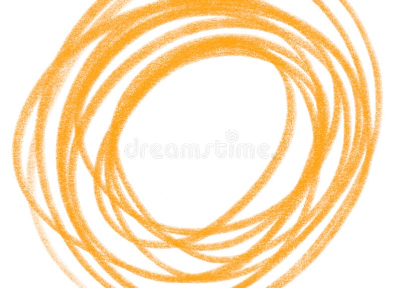 Pencil Line Scribble Doodle in Yellow Orange Red Tangle Busy Concept ...