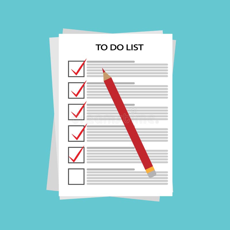 Pencil, To-do List, Abstract Text and Implementation Notes Stock ...