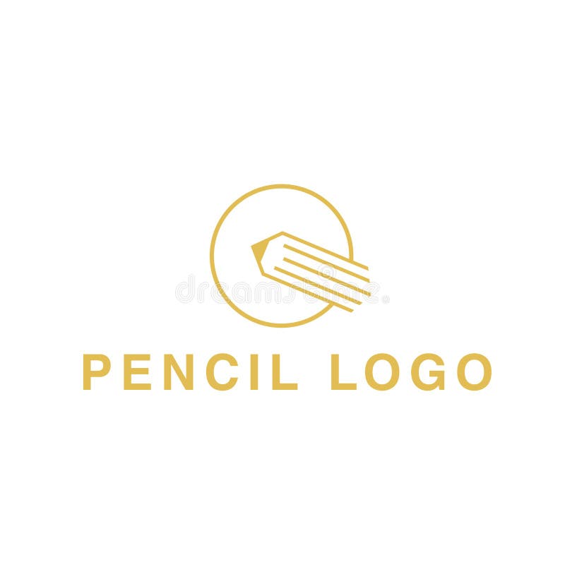Pencil Logo Vector Art Logo Template and Illustration Stock Vector ...