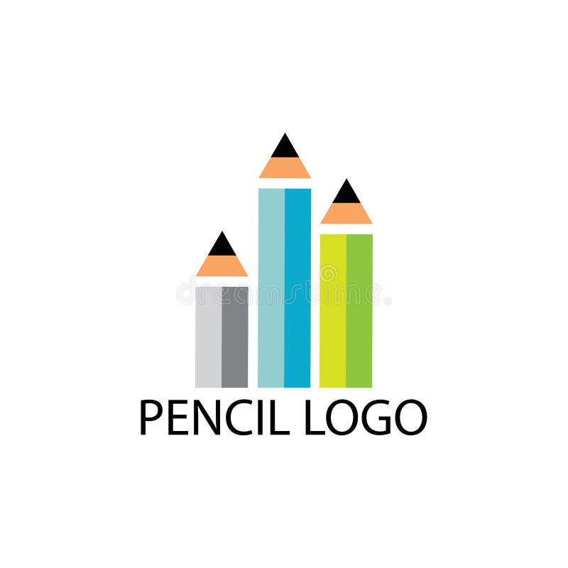 Pencil logo vector stock vector. Illustration of isolated - 174361981