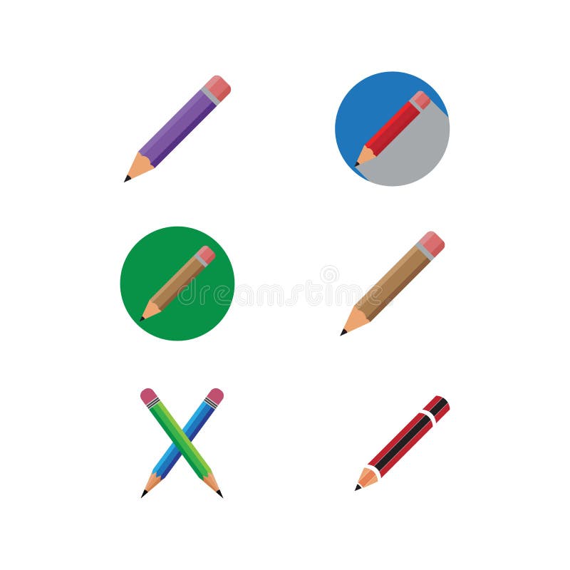 Pencil Logo Vector Icon Template Illustration Stock Vector ...