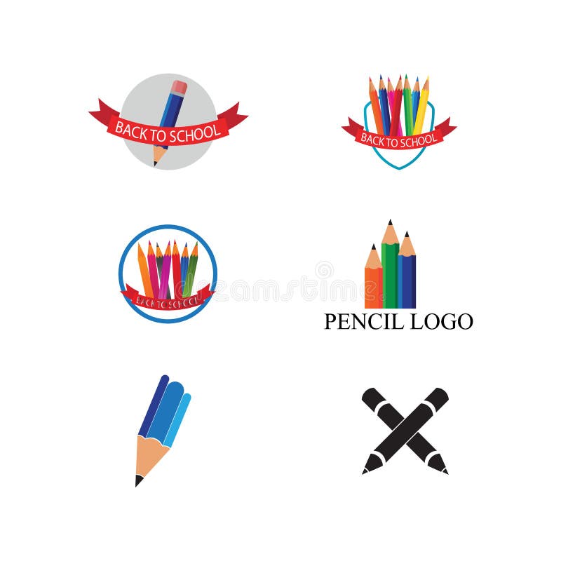 Pencil Logo Vector Icon Template Illustration Stock Vector ...