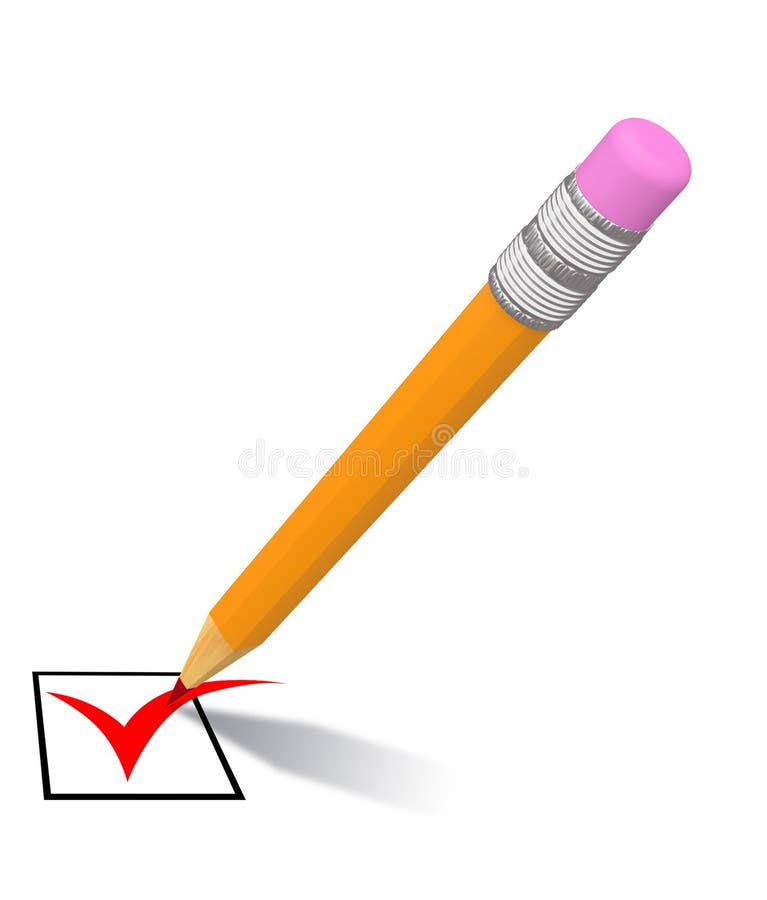 Pencil with mark stock illustration. Illustration of sketching - 9384876