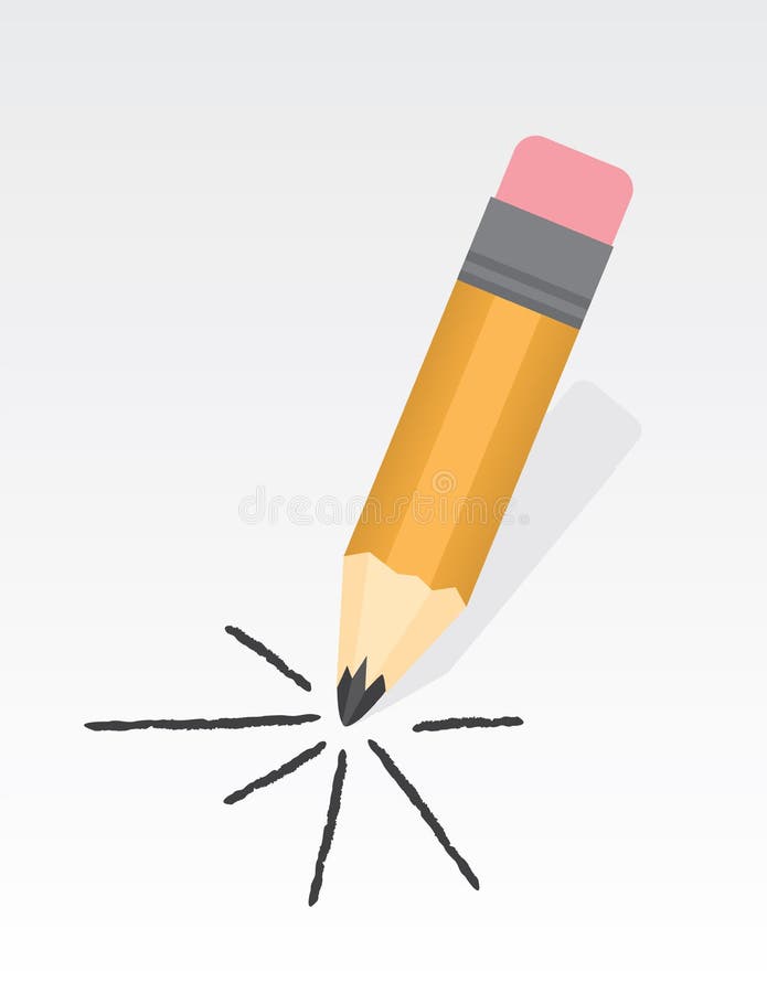 Pencil Marks stock vector. Illustration of paper, grey - 46968854