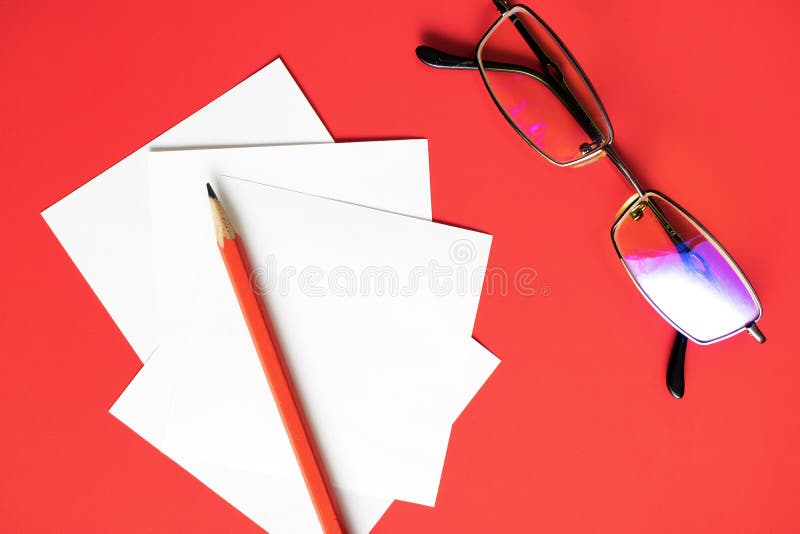 Pencil and note paper stock image. Image of notepaper - 117663737