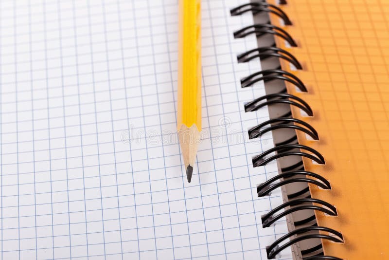 Pencil and notebook. stock image. Image of book, empty - 20824145
