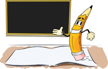 Cartoon Pencil Notebook Stock Illustrations – 27,269 Cartoon Pencil ...