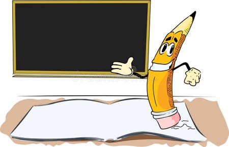 Cartoon Pencil Notebook Stock Illustrations – 27,269 Cartoon Pencil ...