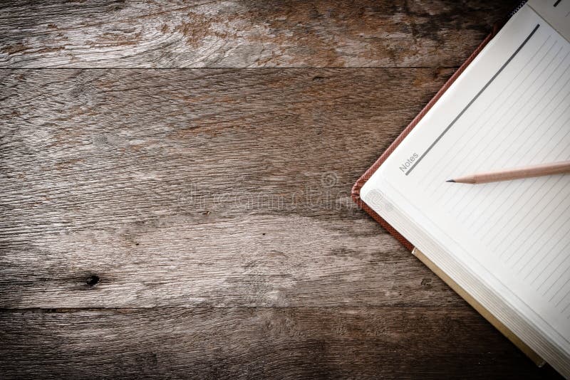 A notebook on the desk stock photo. Image of stationery - 133978502